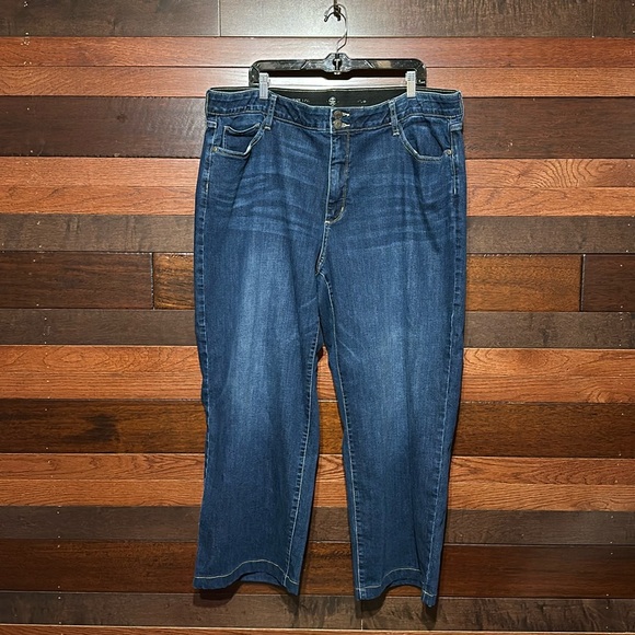 St. John's Bay | Jeans | St Johns Bay Dark Blue Wide Leg Denim Jeans ...